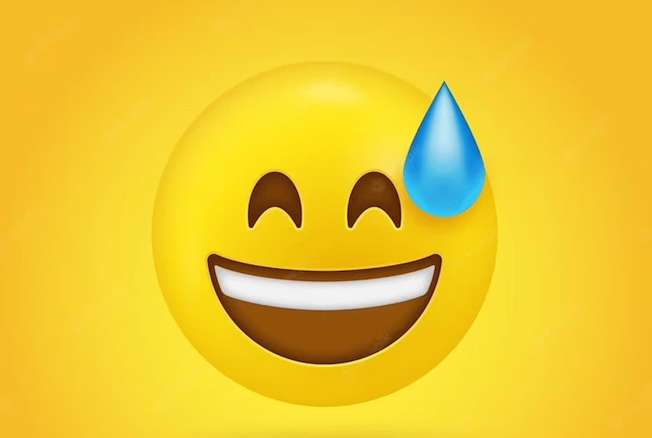 Suando frio ou aliviado? Entenda o que este emoji realmente significa